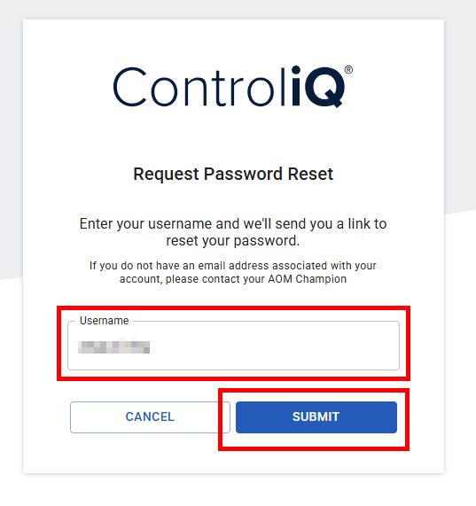 ControliQ Password Reset – ActiveOps