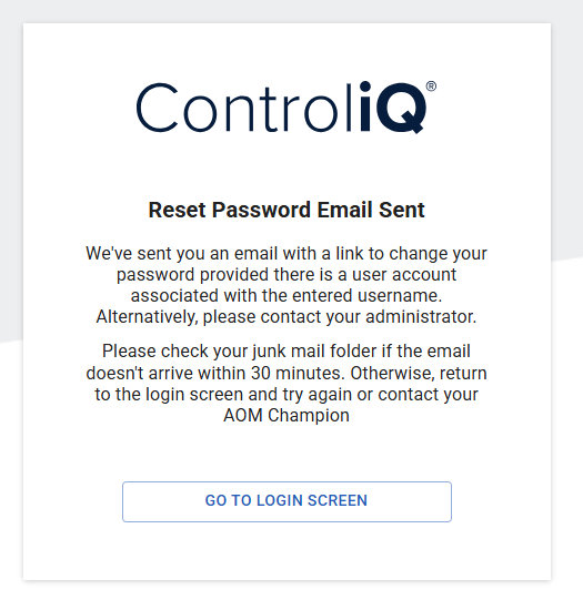 ControliQ Password Reset – ActiveOps