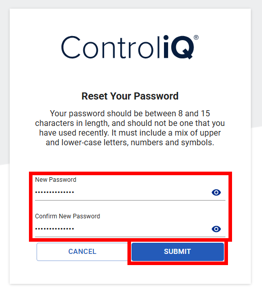 ControliQ Password Reset – ActiveOps